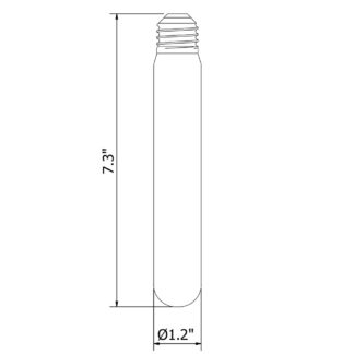 Vintage Edison Medium Spiral Tube Filament Bulb