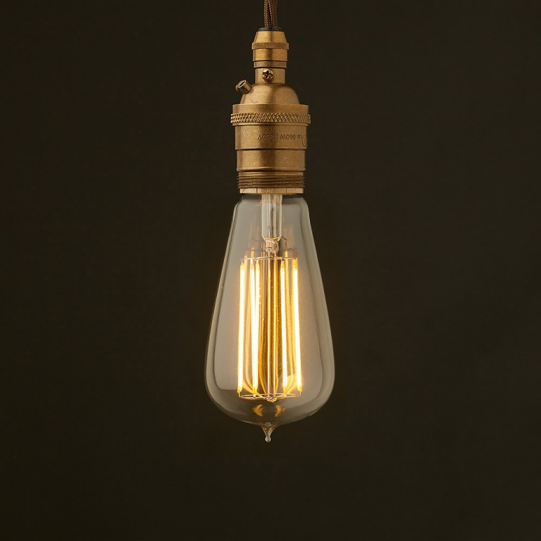Edison Style Light Bulb E26 Antique Brass Pendant