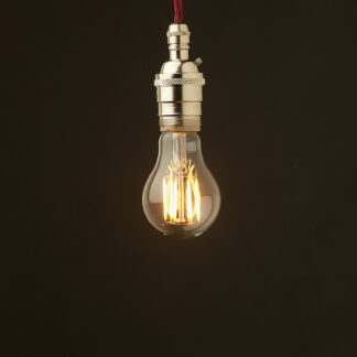 Edison Style Light Bulb E26 Nickel Pendant Light