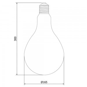 Edison E39 A165 9W Dimmable Filament LED Goliath