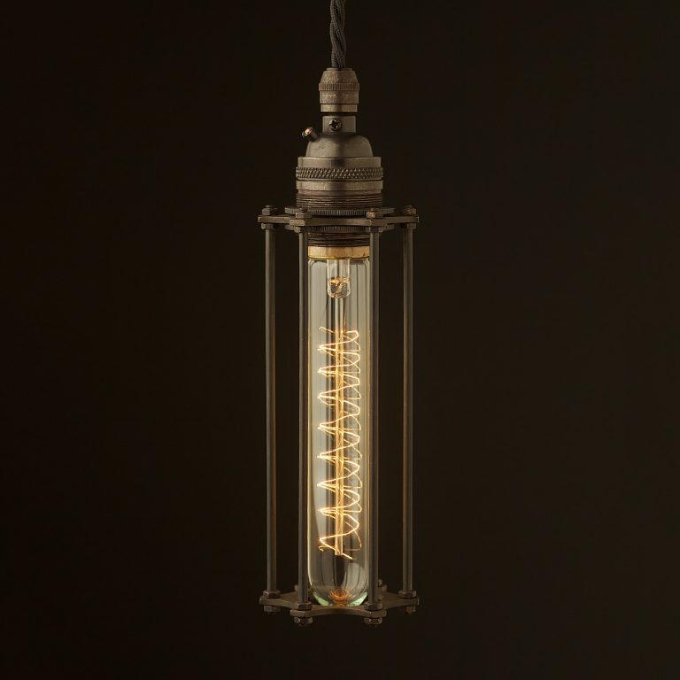 Bronze socket tube cage pendant
