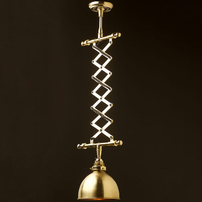 Brass Adjustable Scissor Pendant