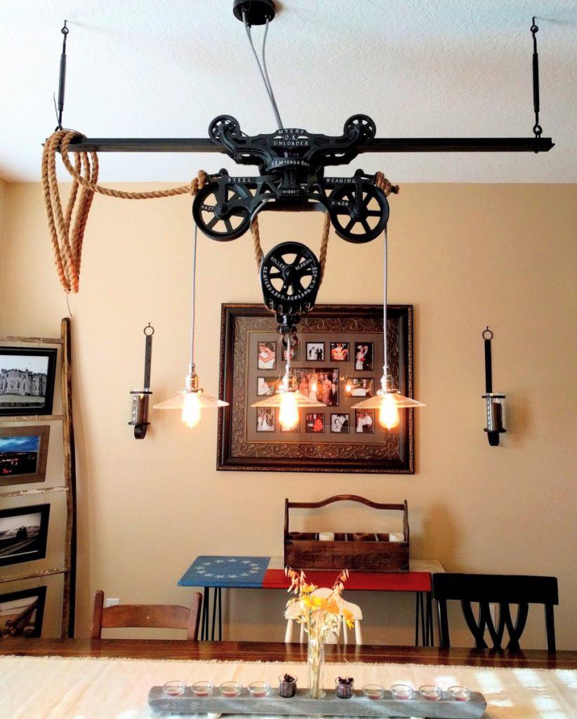 UL listed solid brass lighting hardware Myer unloader farm hay trolley