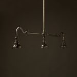 Bronze Single Drop Billiard Table Light • Edison Light Globes 120V
