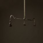 Bronze Single Drop Billiard Table Light • Edison Light Globes 120V