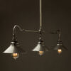 Bronze Single Drop Billiard Table Light • Edison Light Globes 120V