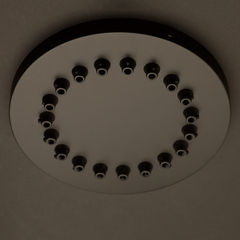 Multi drop ceiling canopies • Edison Light Globes 120V