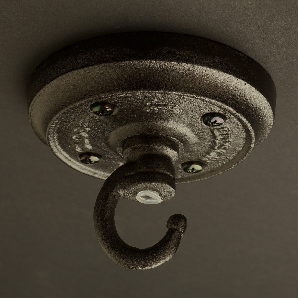 Bronze painted Cast iron chain hook ceiling canopy