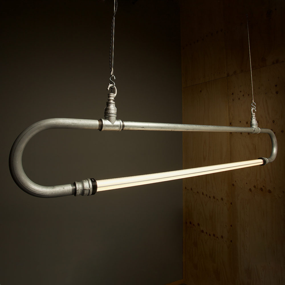 64 inch heavy duty pipe loop LED tube light • Edison Light Globes 120V