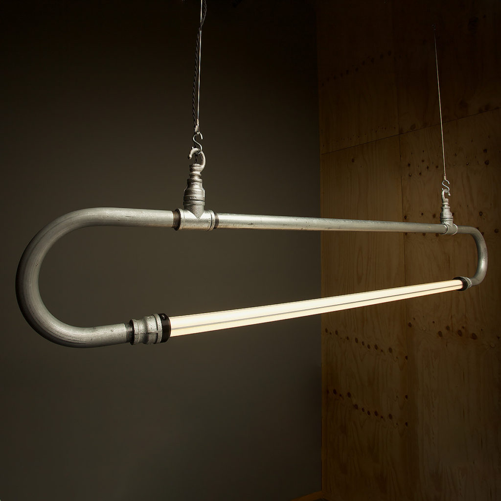 64 inch heavy duty pipe loop LED tube light • Edison Light Globes 120V