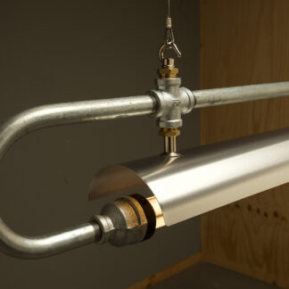 59 inch pipe loop LED tube light • Edison Light Globes 120V