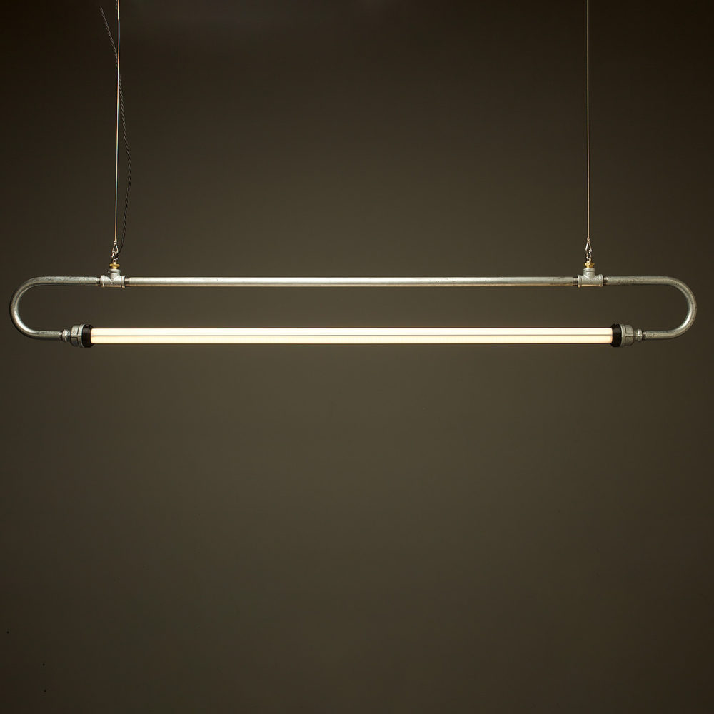 59 inch pipe loop LED tube light • Edison Light Globes 120V