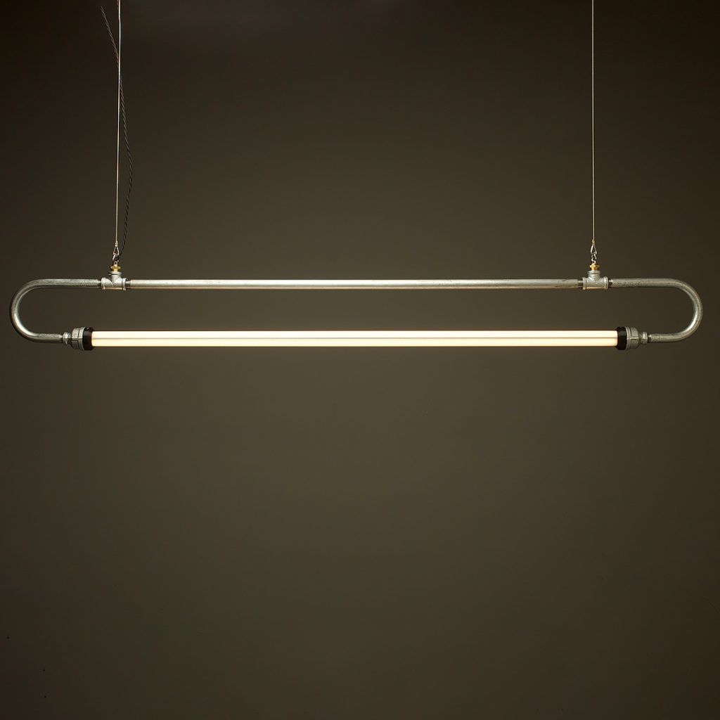 59 inch pipe loop LED tube light • Edison Light Globes 120V