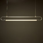 59 inch pipe loop LED tube light • Edison Light Globes 120V