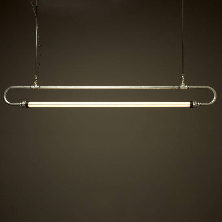 59 inch pipe loop LED tube light • Edison Light Globes 120V