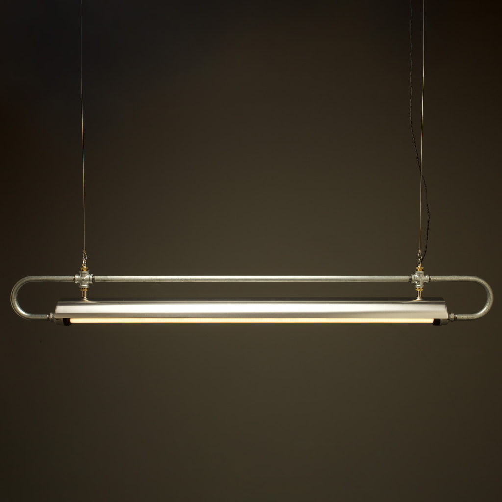 59 inch pipe loop LED tube light • Edison Light Globes 120V