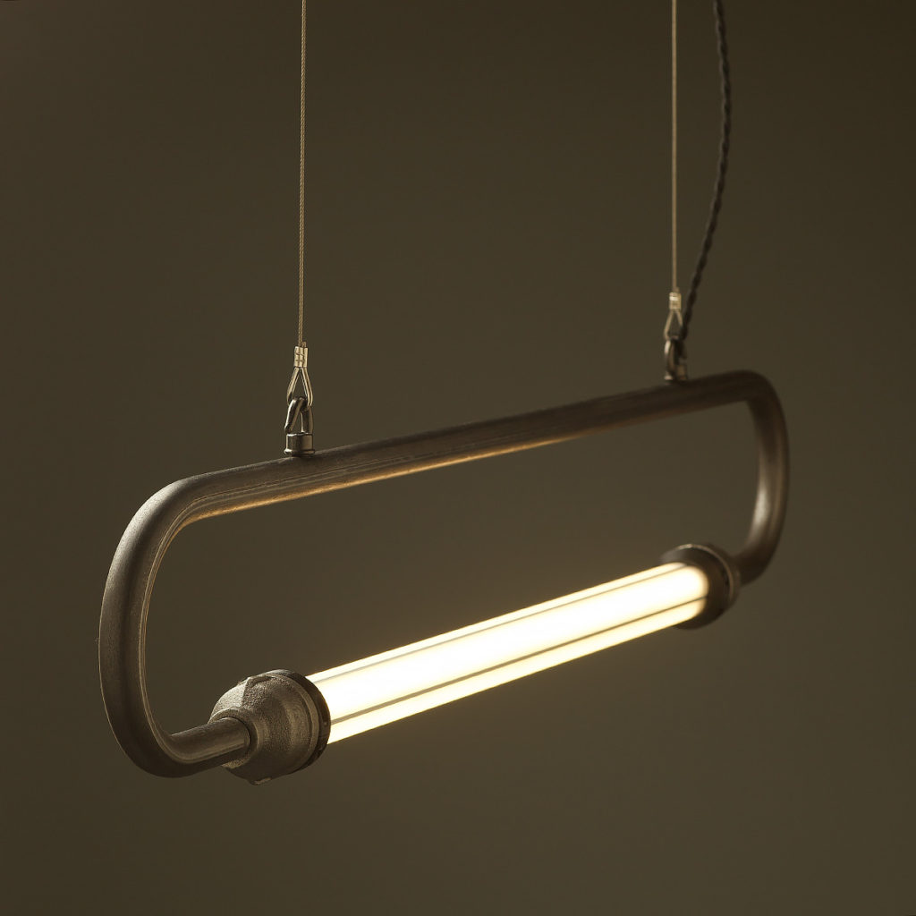 37 inch pipe loop LED tube light • Edison Light Globes 120V