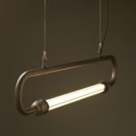 37 inch pipe loop LED tube light • Edison Light Globes 120V