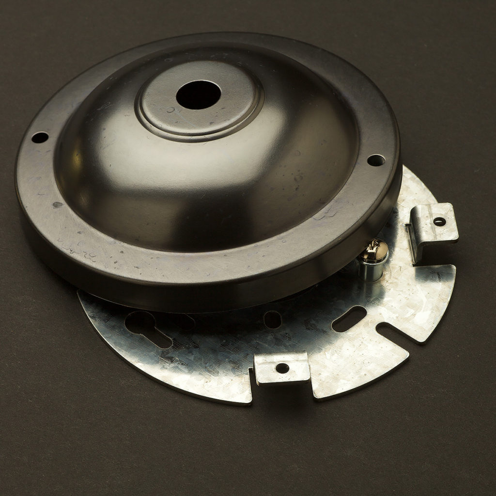 4 inch J-Box Brass Wall Plate • Edison Light Globes 120V