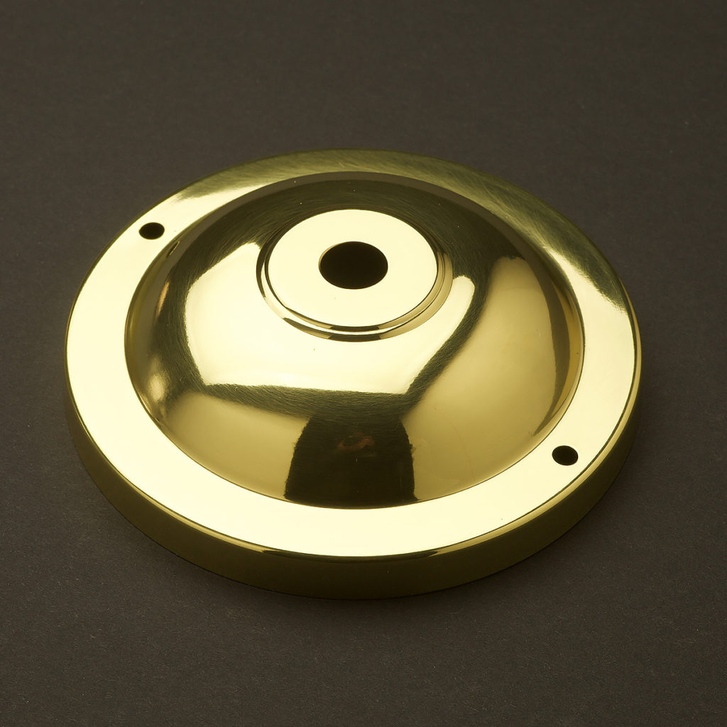 4 inch J-Box Brass Wall Plate • Edison Light Globes 120V