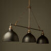 Antique Brass Single Drop Long Billiard Table Light • Edison Light ...
